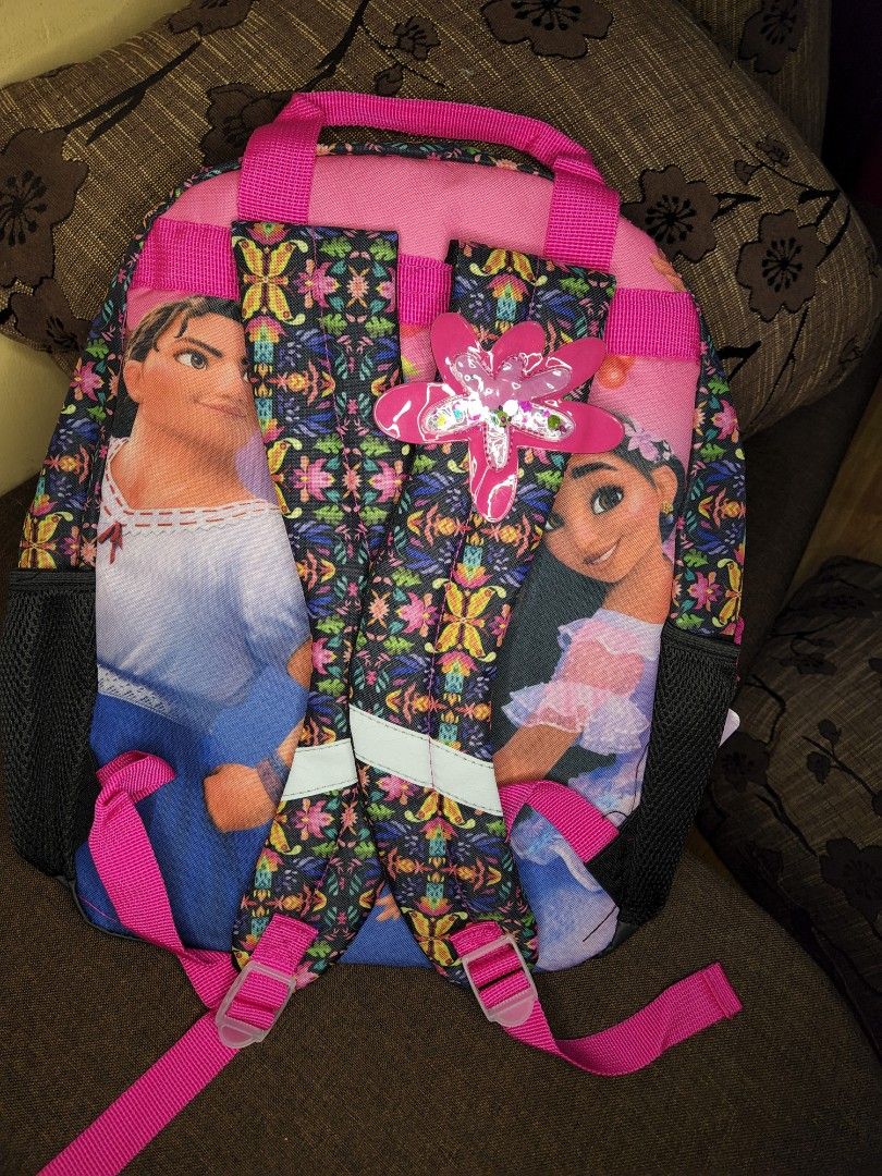 Disney Encanto Mirabel Girl 17 Inch Backpack Girls Bookbag Sequin ...