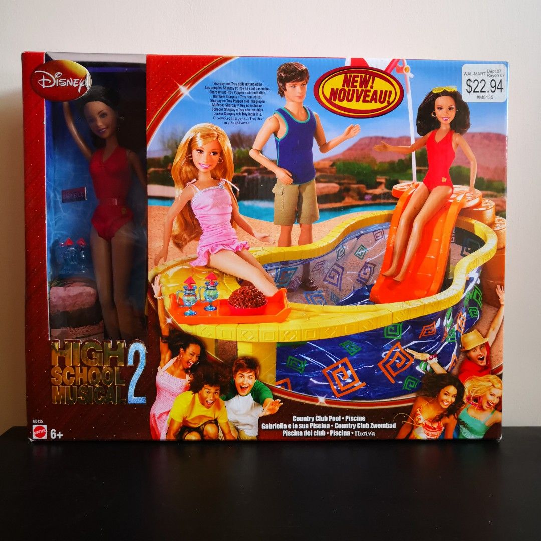 Disney High School Musical 2 Country Club Pool Include Gabriella Doll