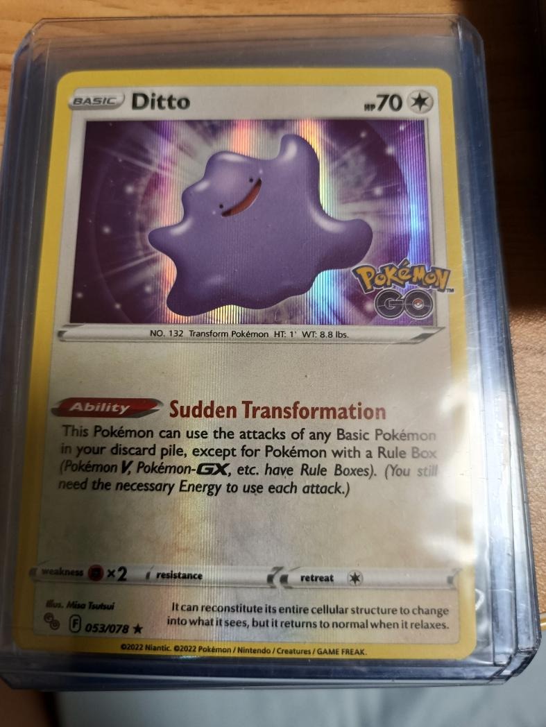 Ditto - 053/078 - Holo Rare Pokemon Go Singles, Hobbies & Toys, Toys ...