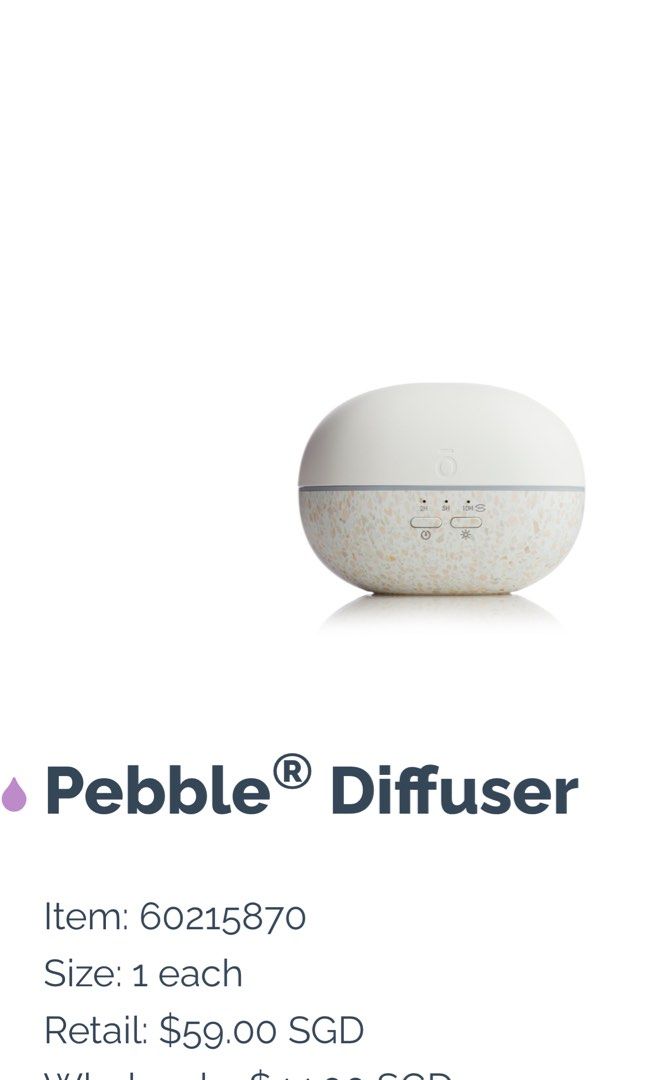 doTERRA Pebble Ultrasonic Diffuser, Furniture & Home Living, Home ...