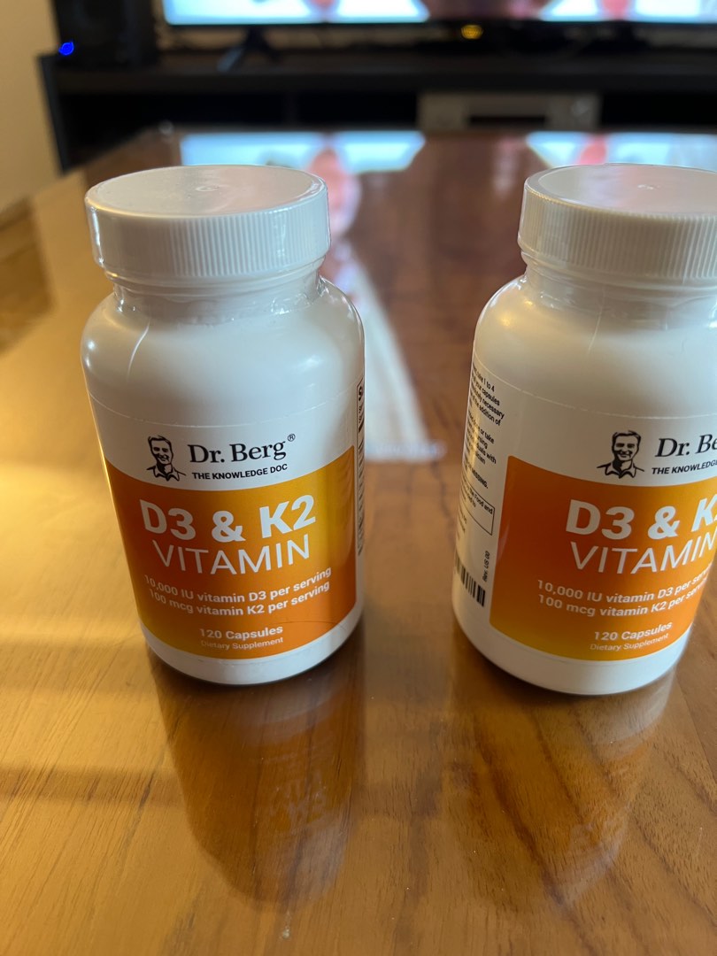 Dr Berg D3 & K2 VITAMIN ($30/bottle), Health & Nutrition, Health ...