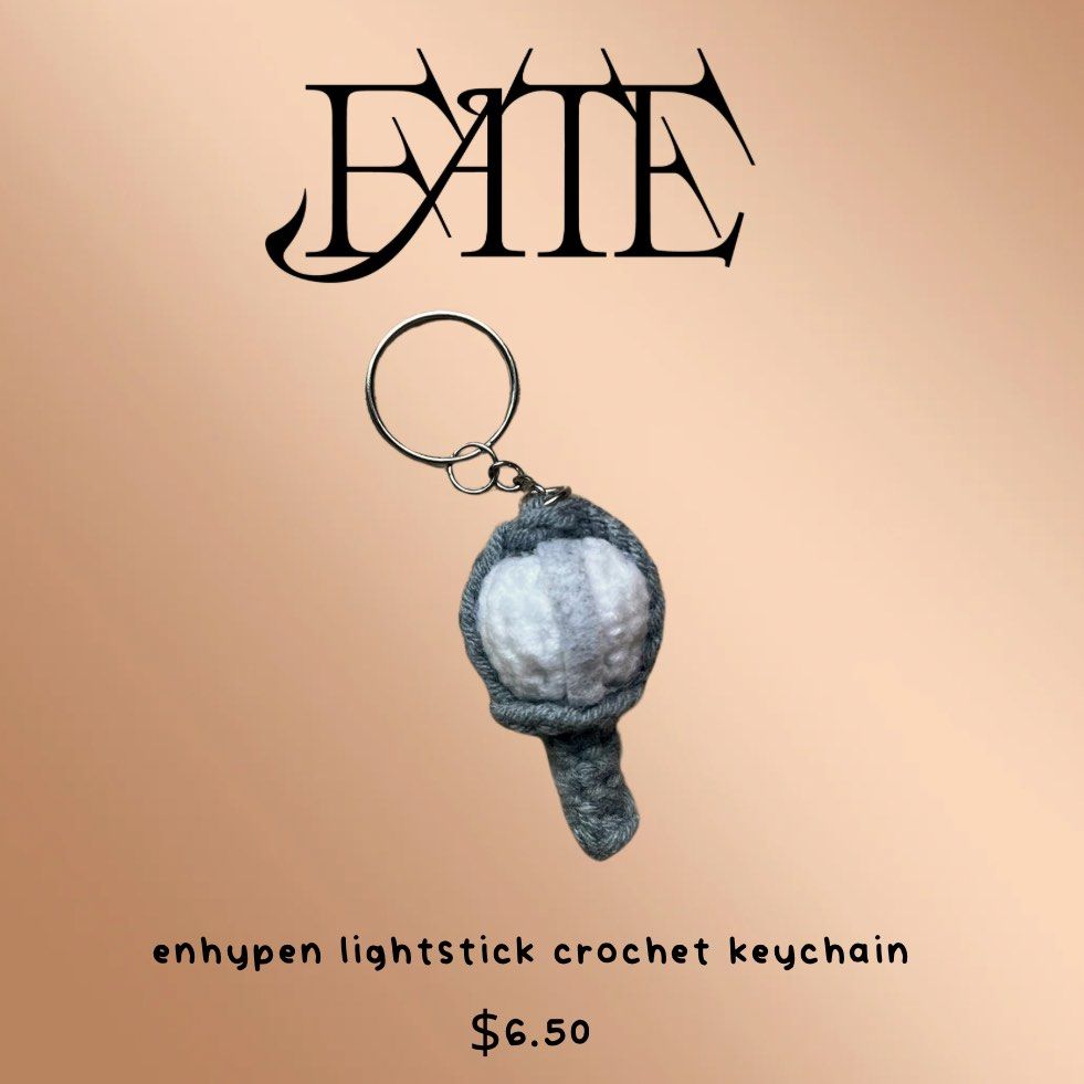 enhypen crochet lightstick fate tour concert, Hobbies & Toys ...