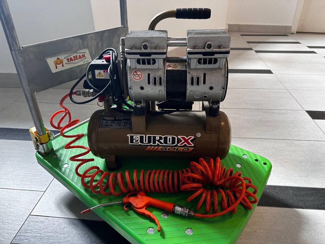 Euro X Gold Air Compressor EAW 5010G, Furniture & Home Living, Home ...