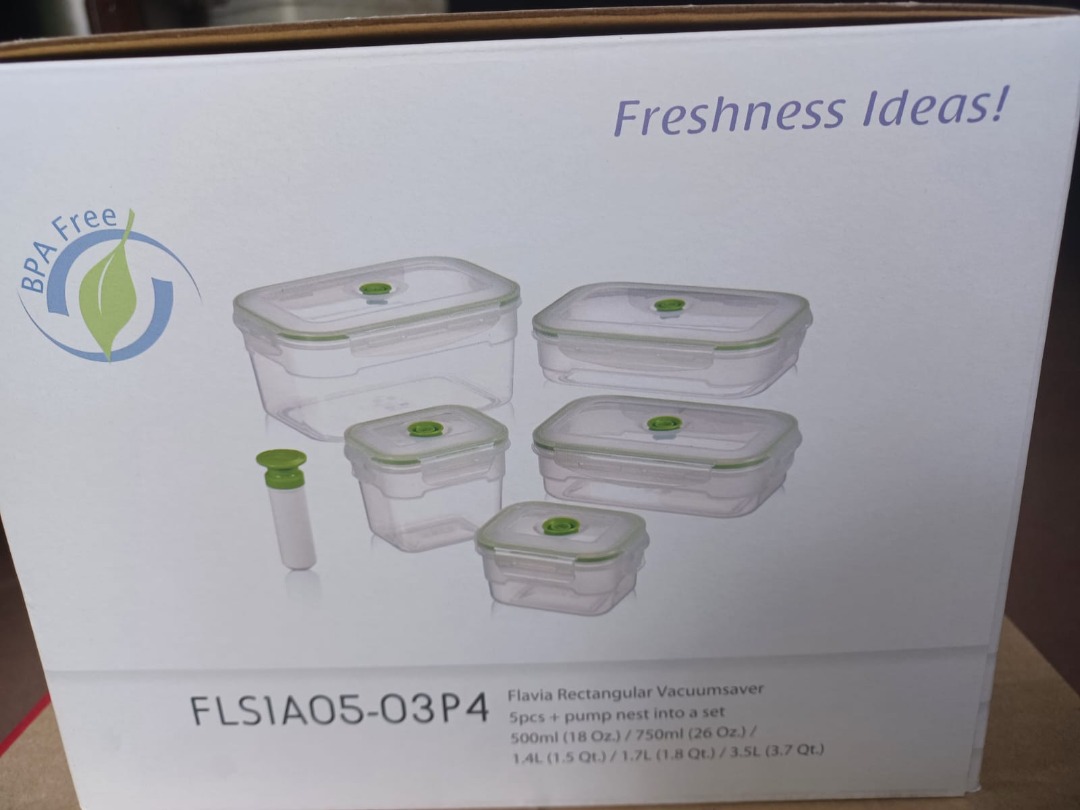 Flavia Food Vaccumsaver series, Furniture & Home Living, Kitchenware ...