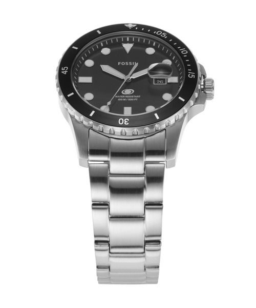 Fossil Blue Dive FS6032 Black Analog Stainless Steel Dress Classic ...