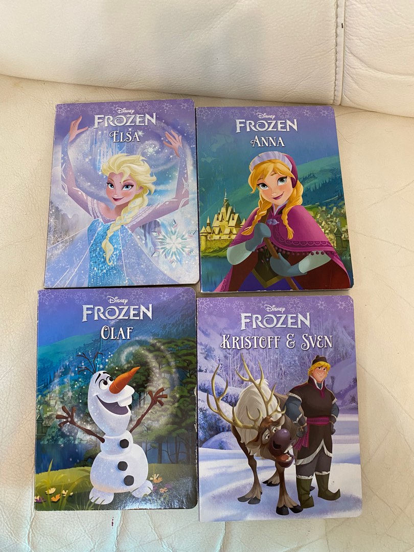 英文故事書frozen 一套四本 Elsa Anna story book, 興趣及遊戲, 書本 & 文具, 小說及非小說 - Carousell