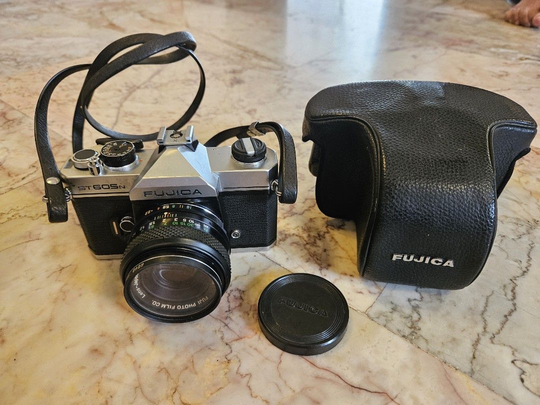 Fujica film camera ST605N vintage, Photography, Cameras on Carousell