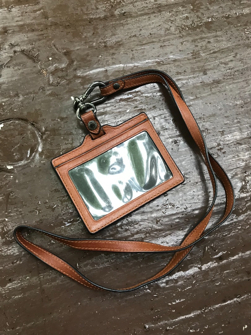 Genuine Coach leather name tag and card holder., Women's Fashion ...