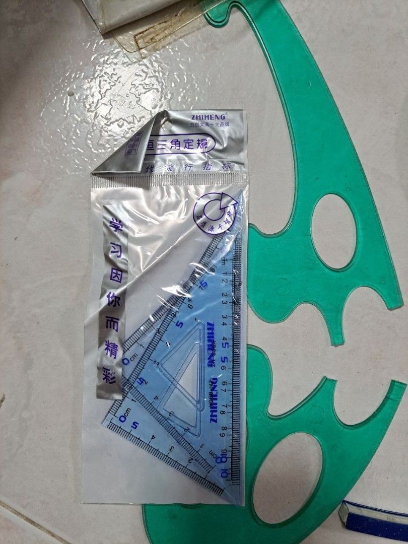 All @7 Graph ruler /triangle/ curve ruler, Hobbies & Toys, Stationery ...