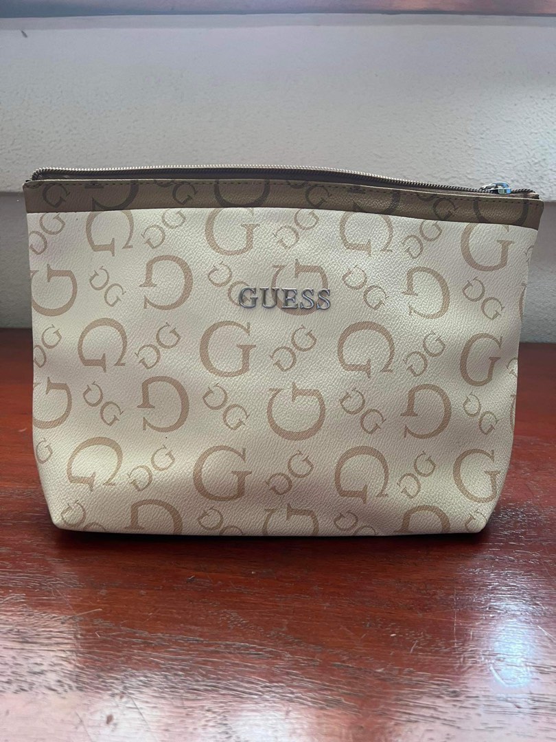 GUESS Large Pouch, Women's Fashion, Bags & Wallets, Purses & Pouches on ...