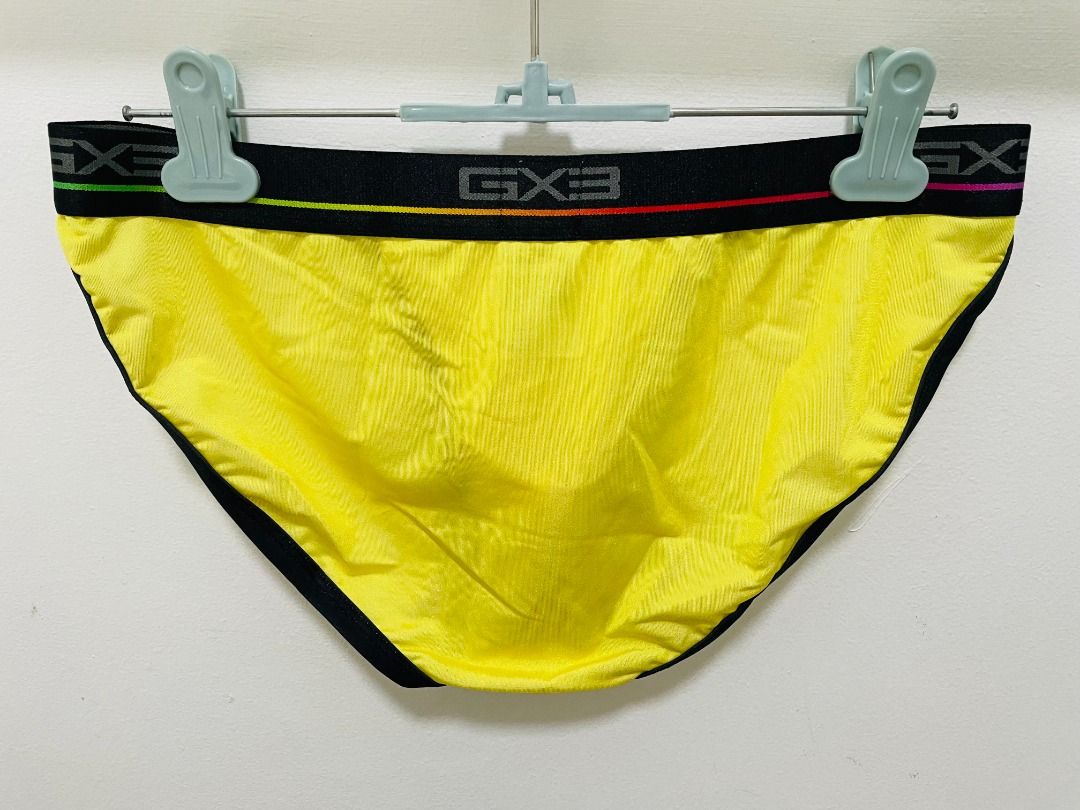 gx3 ultra skin strap bikini - yellow - M and L size, Men's Fashion, Bottoms, New Underwear on ...