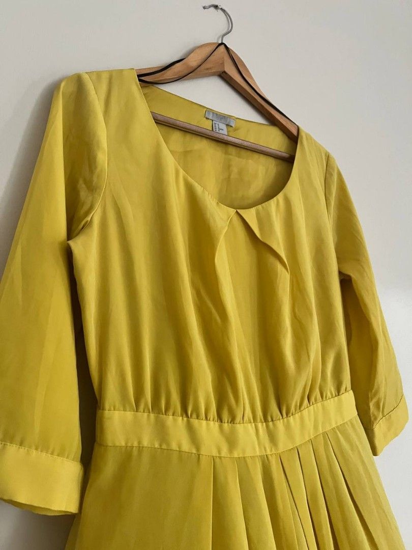H And M Yellow Dress Womens Fashion Dresses And Sets Dresses On Carousell