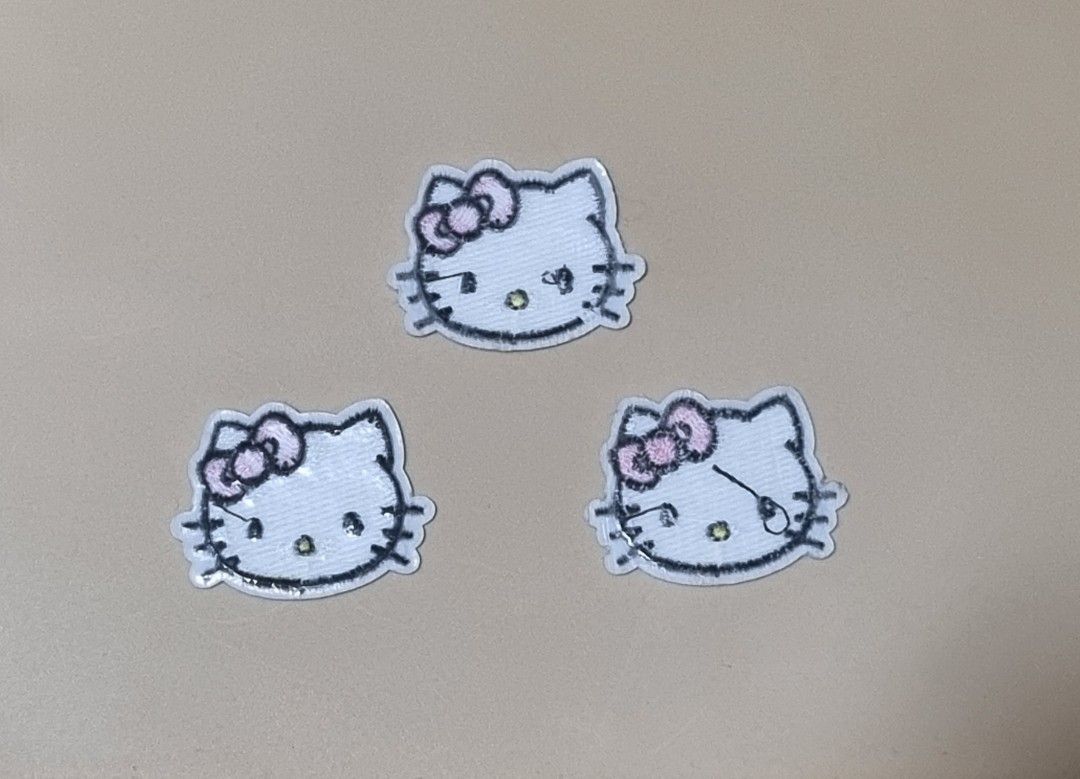 Hello Kitty Face Shape Iron On, Hobbies & Toys, Stationery & Craft ...