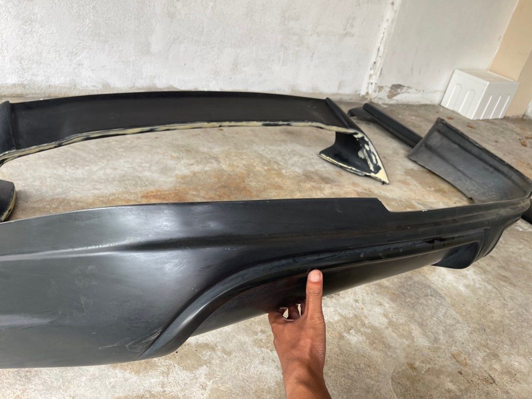 Honda civic fb mugen full skirting + spoiler, Auto Accessories on Carousell