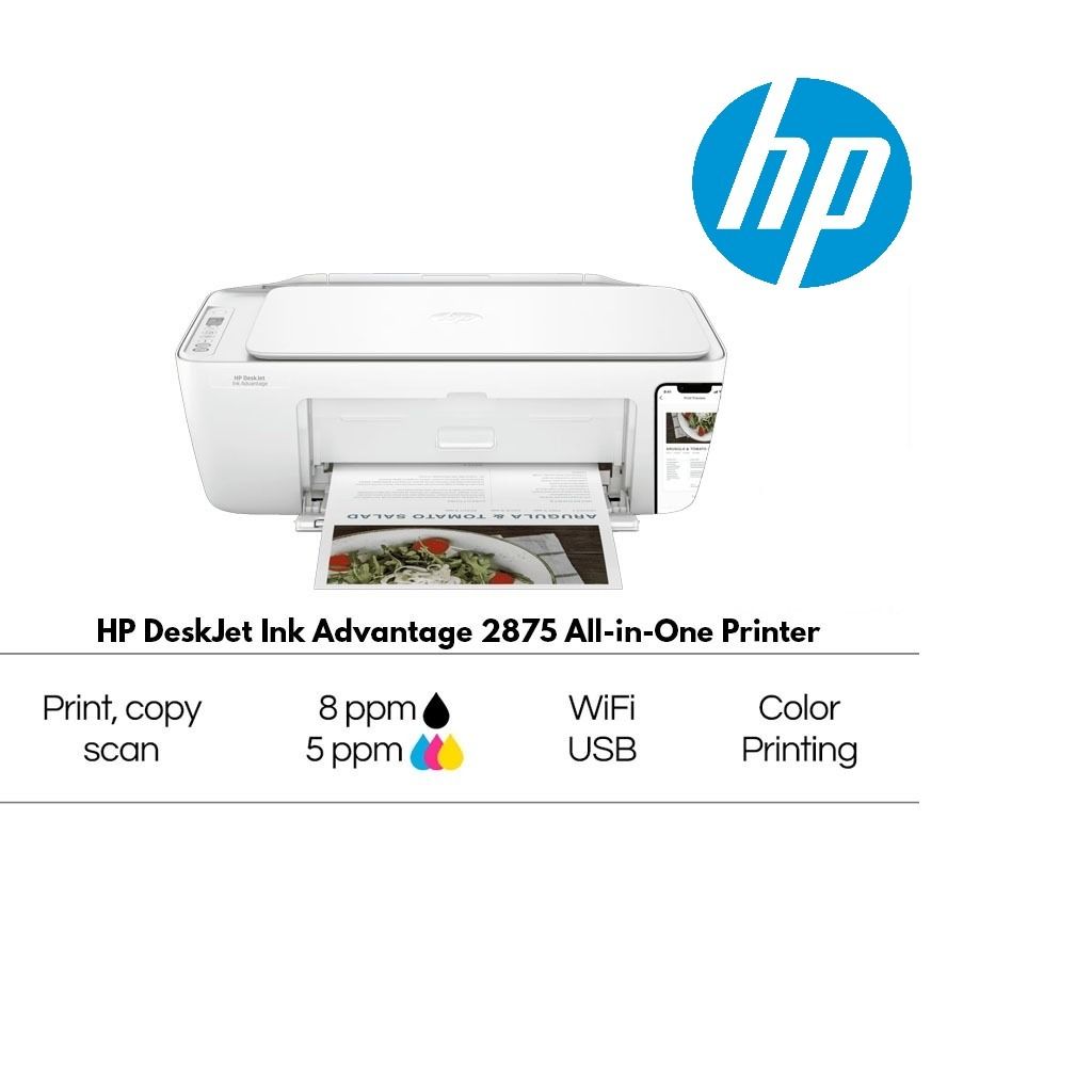 HP DeskJet Ink Advantage 2875 All-in-One Printer, Computers & Tech, Printers, Scanners & Copiers ...
