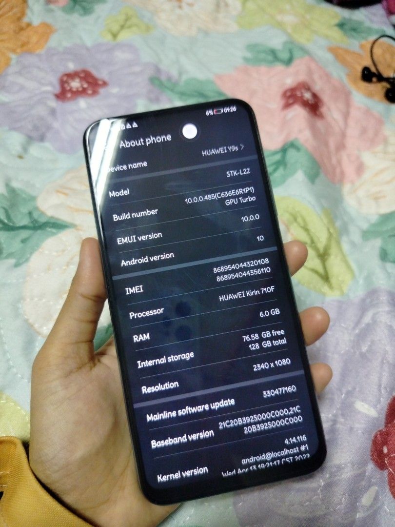 Huawei Y9s Blue 128 GB, Mobile Phones & Gadgets, Mobile Phones, Android ...