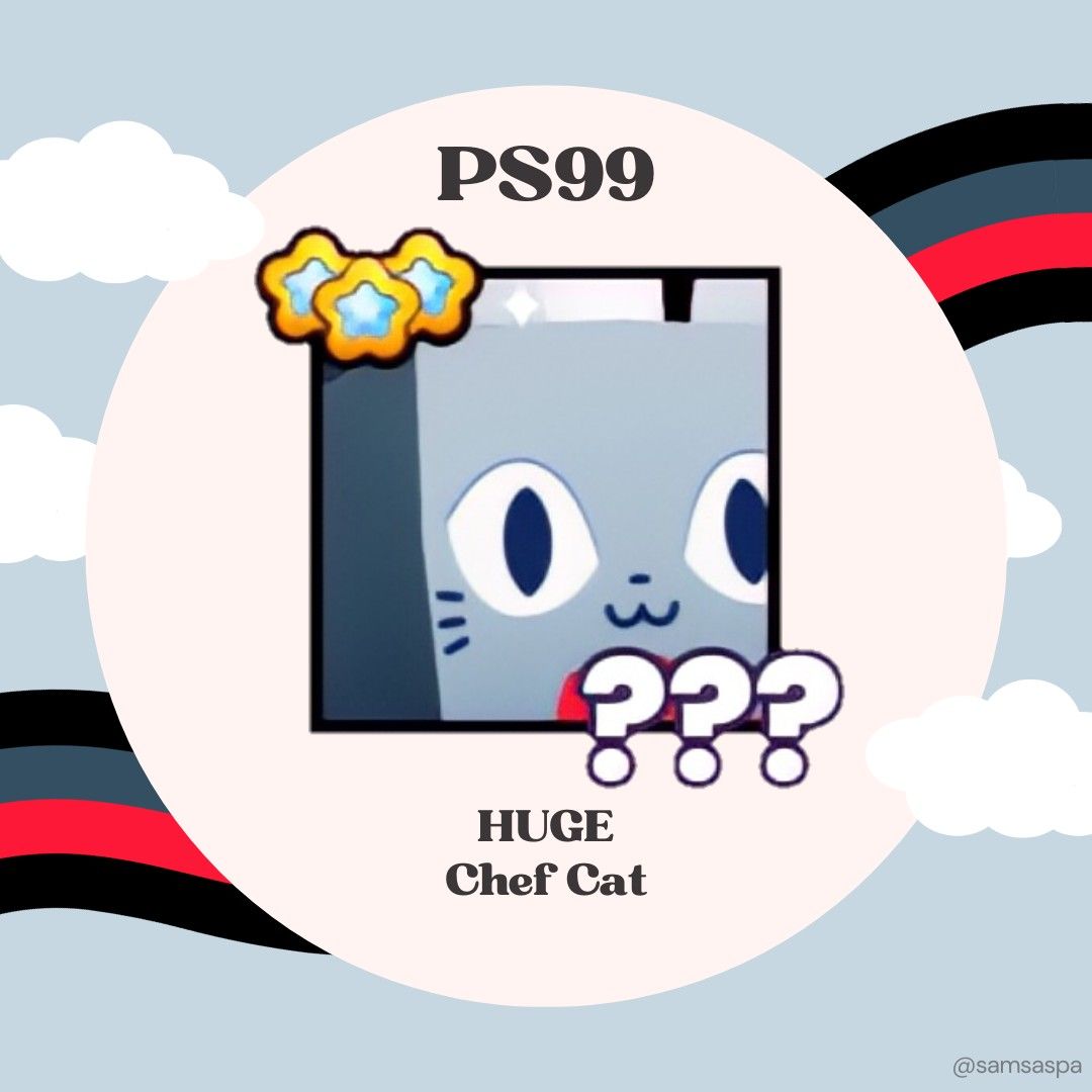Huge Chef Cat - PS99, Video Gaming, Video Games, Others on Carousell