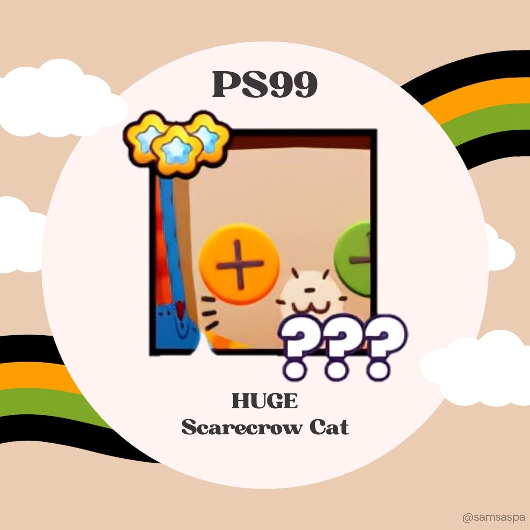 Huge Scarecrow Cat - PS99, Video Gaming, Video Games, Others on Carousell