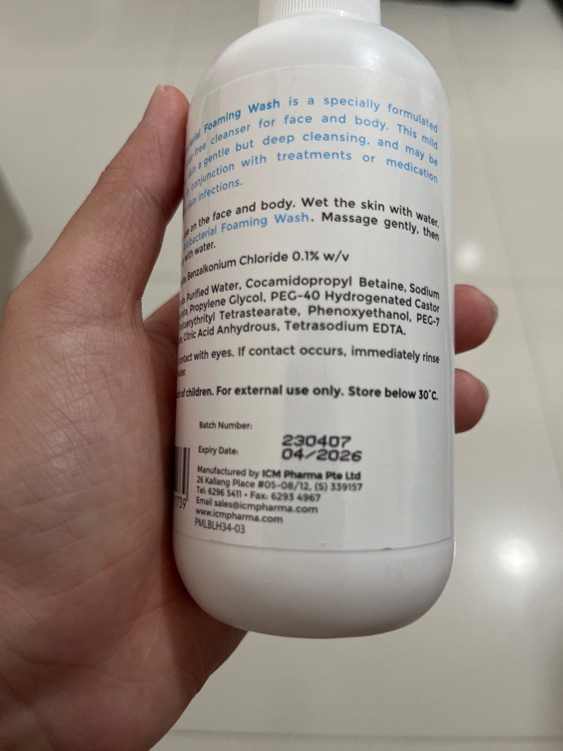 Hygin-X Antibacterial Acne Foaming Wash, Beauty & Personal Care, Face ...