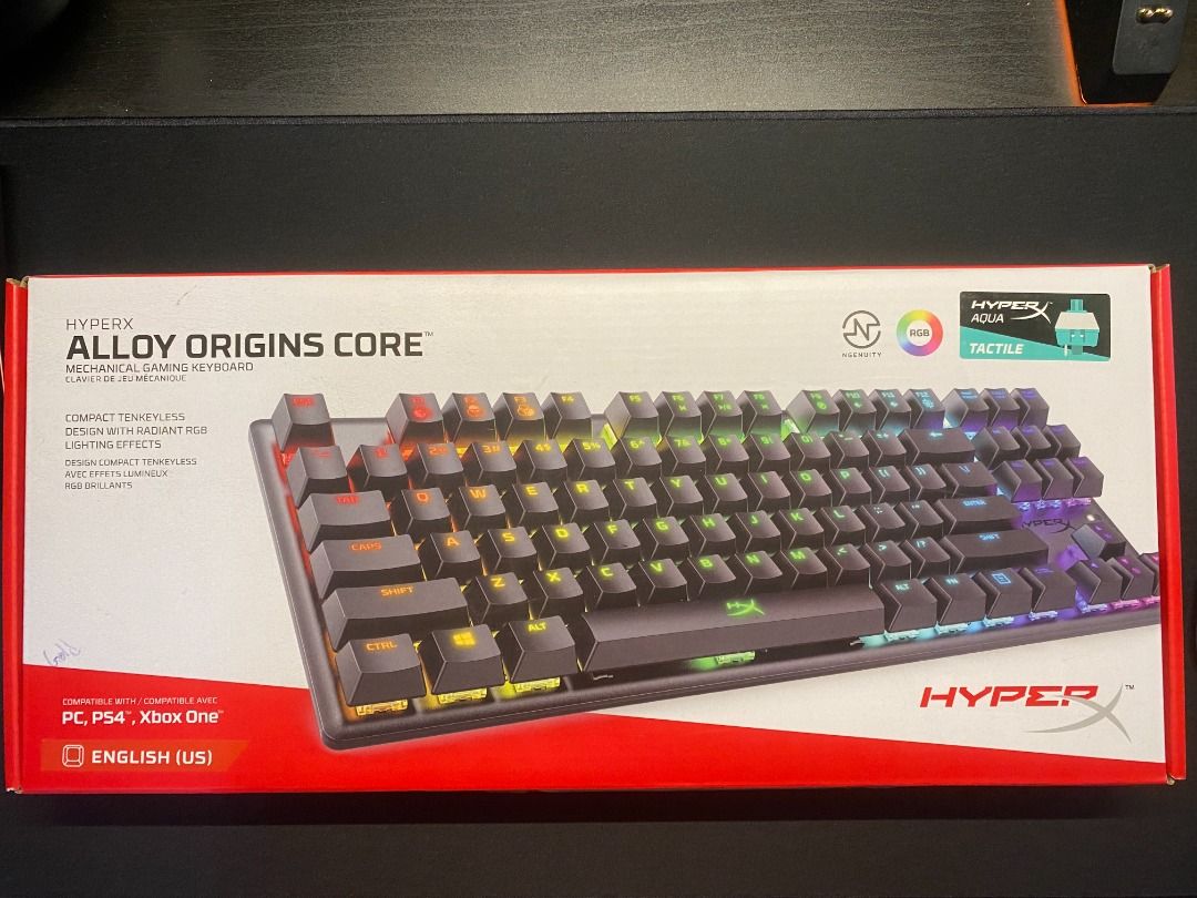 HyperX Alloy Origins Core TKL Aqua Tactile Switch, Computers & Tech, Parts & Accessories ...