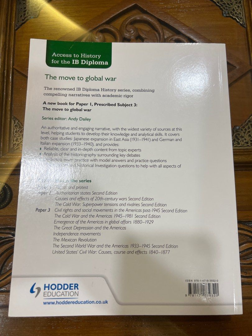 IB History Textbook (Topic 3 - The move to global war), Hobbies & Toys ... IB History Textbook (Topic 3 - The move to global war), Hobbies & Toys ...