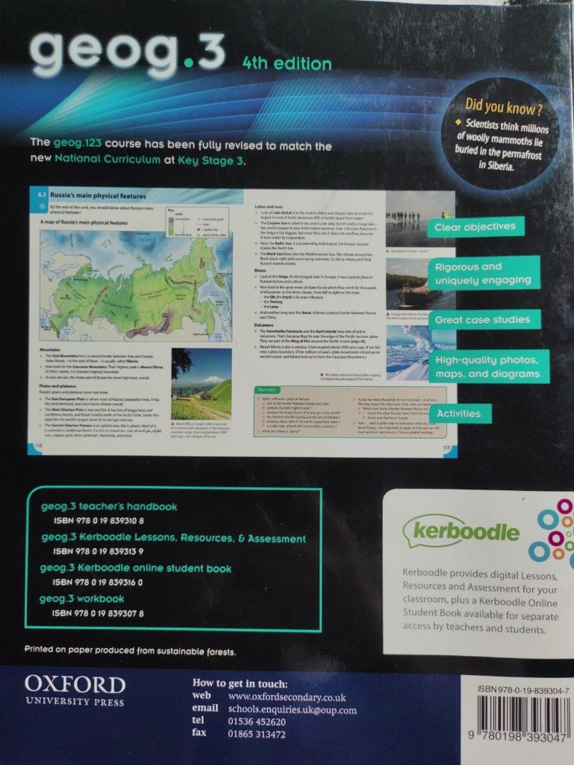 IGCSE Geography Textbook 4th edition, Hobbies & Toys, Books & Magazines ...