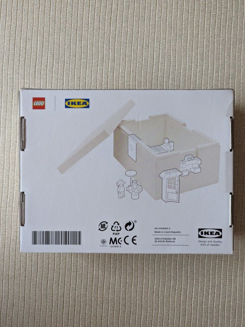 IKEA Bygglek Lego Box with Lid, Hobbies & Toys, Toys & Games on Carousell