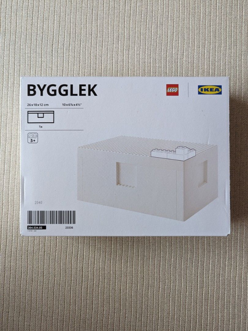 IKEA Bygglek Lego Box with Lid, Hobbies & Toys, Toys & Games on Carousell