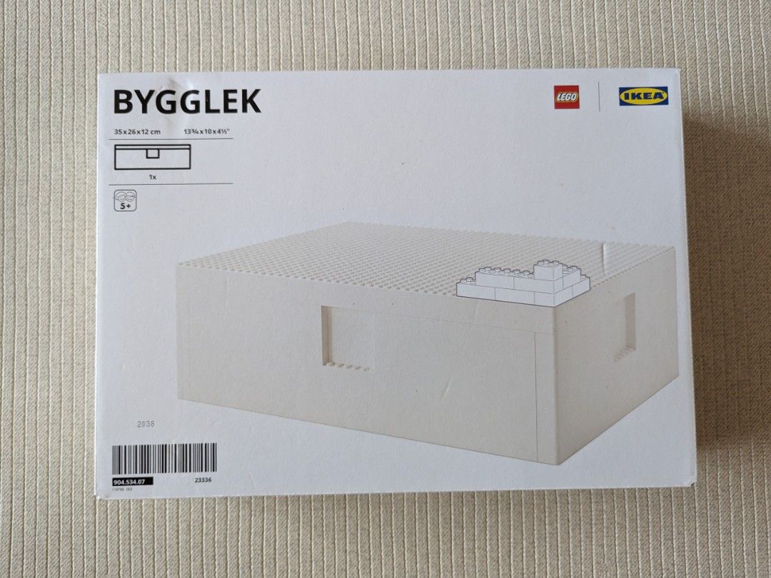IKEA Bygglek Lego Box with Lid, Hobbies & Toys, Toys & Games on Carousell