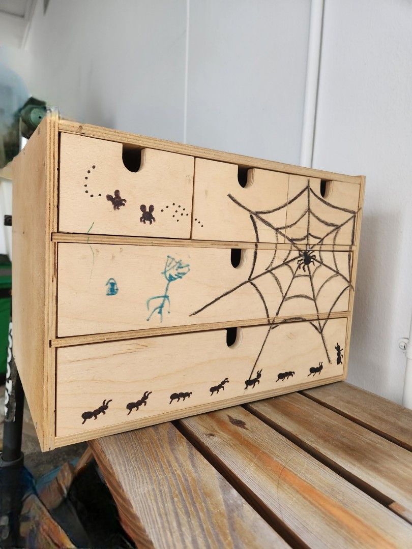 Ikea moppe wood drawers for diy, Furniture & Home Living, Home ...