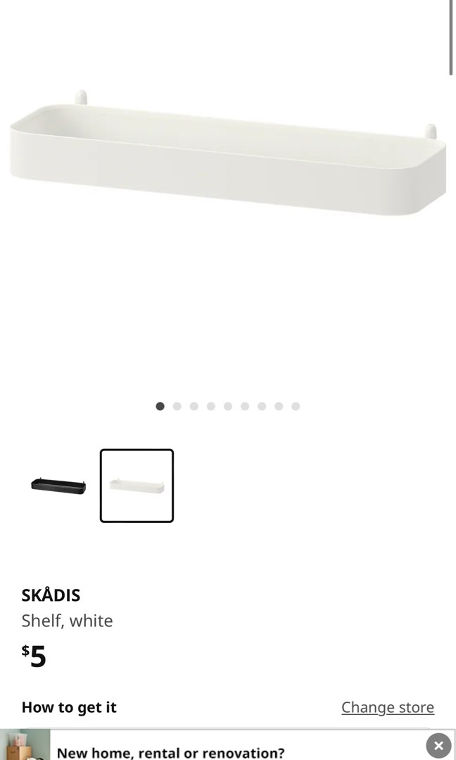 IKEA SKADIS Shelf, Furniture & Home Living, Home Decor, Other Home ...