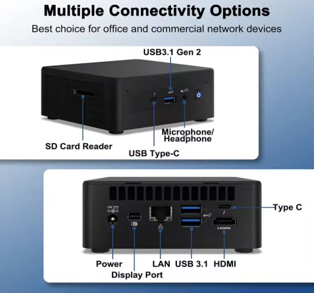 Intel NUC i3 with thunderbolt with free utp cable! (19units available ...
