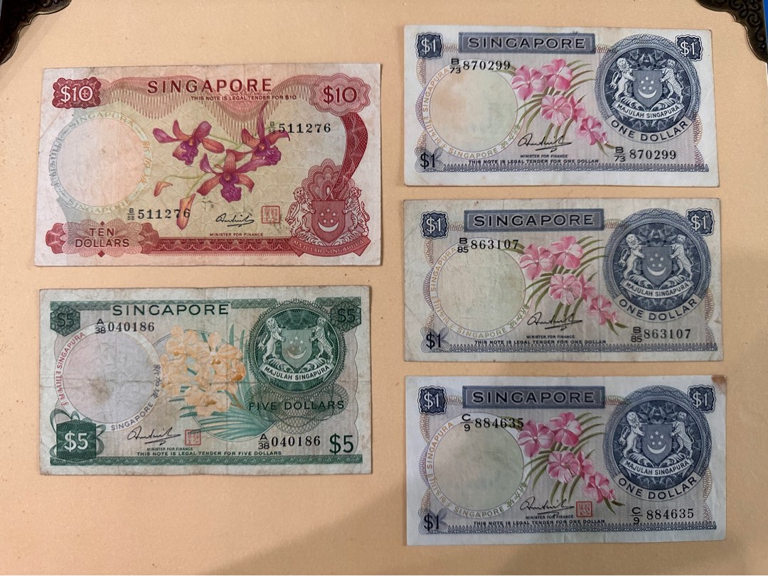 JJ39 - Singapore Orchid Notes $1-$10, Hobbies & Toys, Memorabilia ...