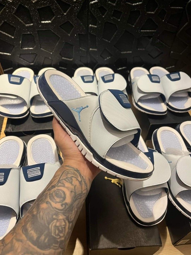 Jordan hydro 13, Men's Fashion, Footwear, Slippers & Slides on Carousell