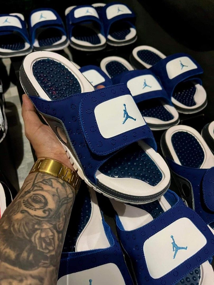 Jordan hydro 13, Men's Fashion, Footwear, Slippers & Slides on Carousell