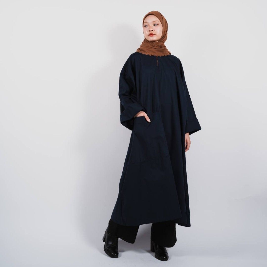 Kaifiyyah kurung Annie stripe green, Women's Fashion, Muslimah Fashion ...