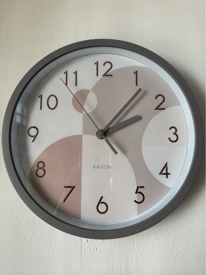 Kaison wall clock, Furniture & Home Living, Home Decor, Clocks on Carousell