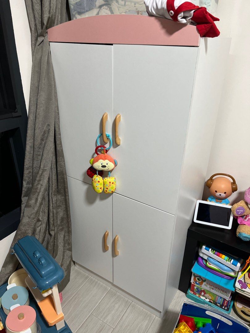 Kids Wardrobe children cupboard with chest drawers, Furniture & Home ...