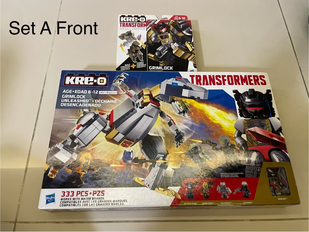 Kre-O Transformers (Grimlock) and Transformers Construct Bots, Hobbies & Toys, Toys & Games on ...