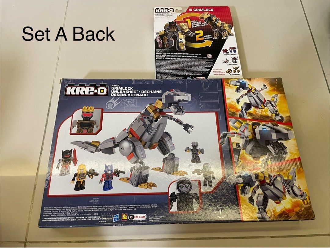 Kre-O Transformers (Grimlock) and Transformers Construct Bots, Hobbies & Toys, Toys & Games on ...