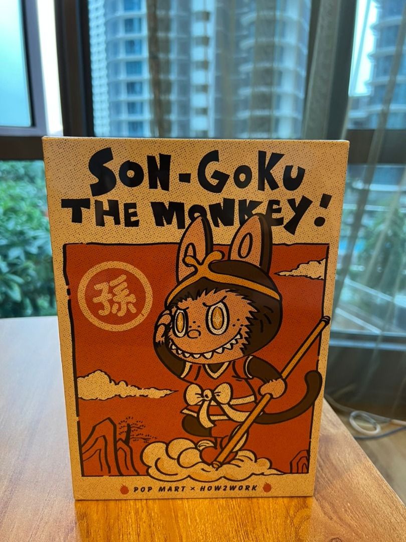 Labubu Son-Goku The Monkey Limited Edition POP MART x HOW2WORK, Hobbies ...