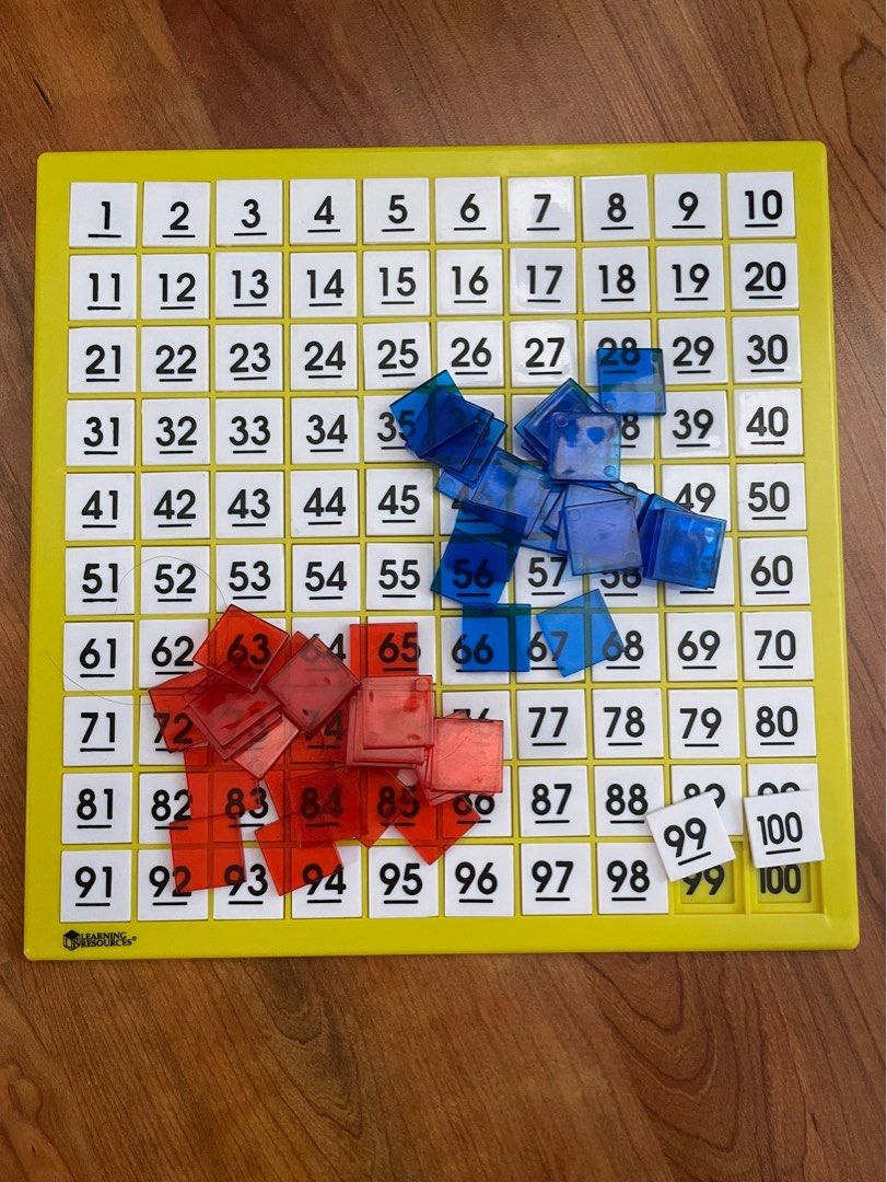 Learning Resources 100 Number Board, Hobbies & Toys, Toys & Games on ...