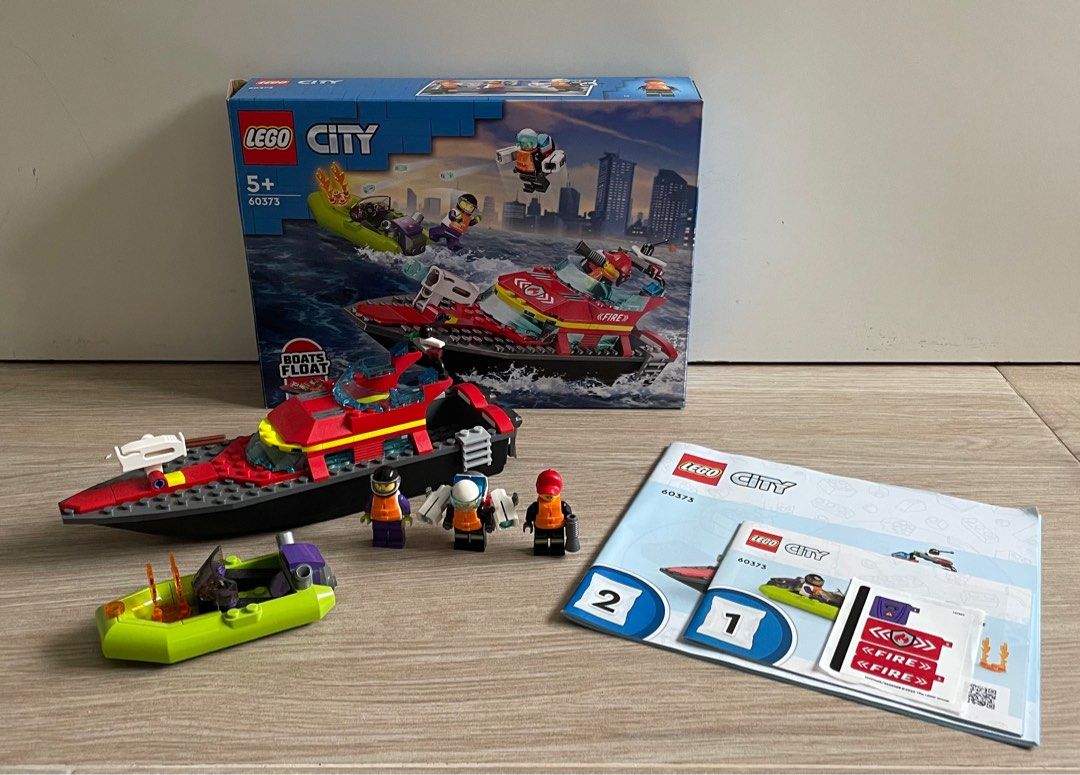 Lego 60373 City Fire Rescue Boat, Hobbies & Toys, Toys & Games on Carousell