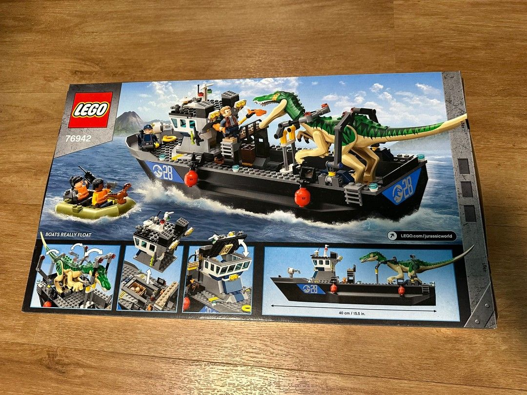 Lego jurassic world baryonyx dinosaur boat ewcape, Hobbies & Toys, Toys ...