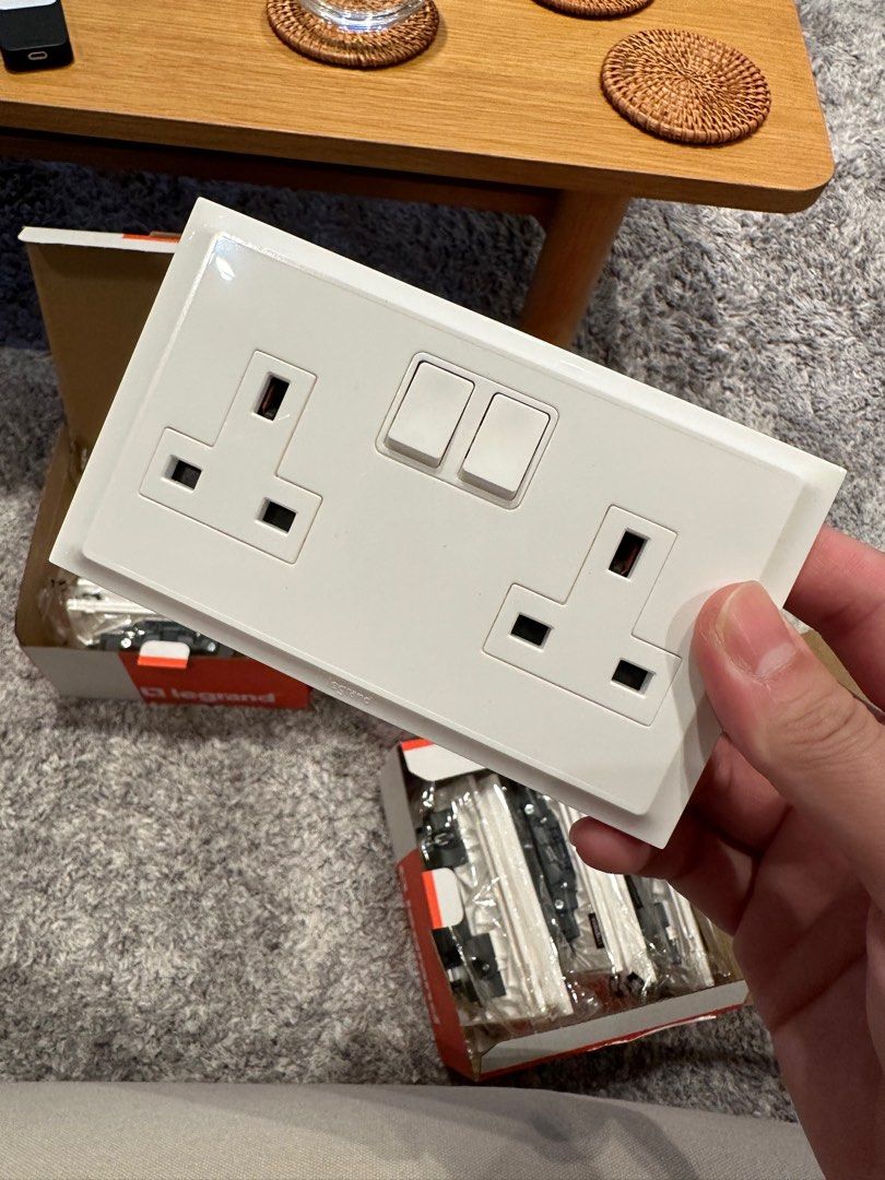 Legrand Belanko S 2 x 13A Socket, TV & Home Appliances, Electrical ...