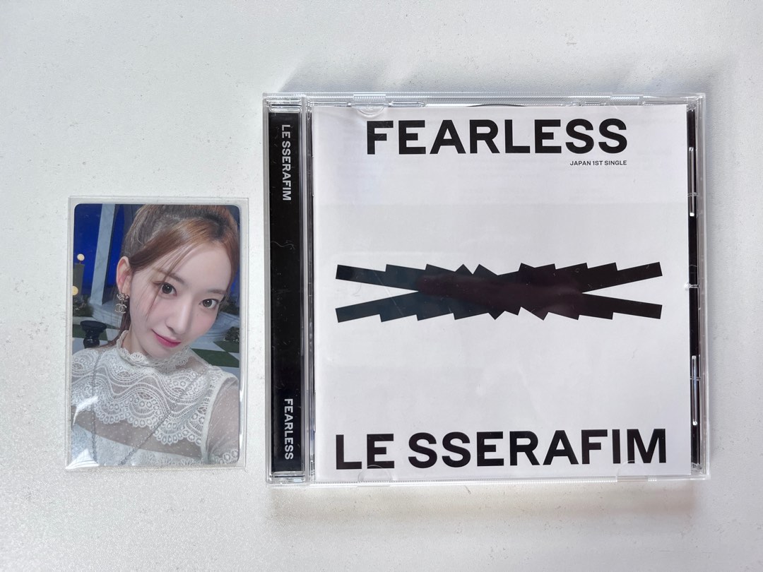 lesserafim fearless japan sakura 宮脇咲良 日單專輯通常盤小卡連cd碟 一鍵畢業, 興趣及遊戲, 收藏品及 ...