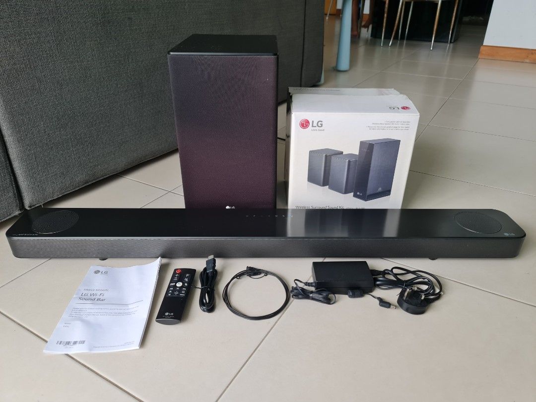 LG wifi sound bar with woofer and surround sound kit, Audio, Soundbars ...