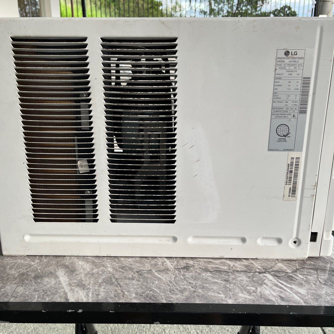 LG Window Type LA100LC 1hp, TV & Home Appliances, Air Conditioning and ...