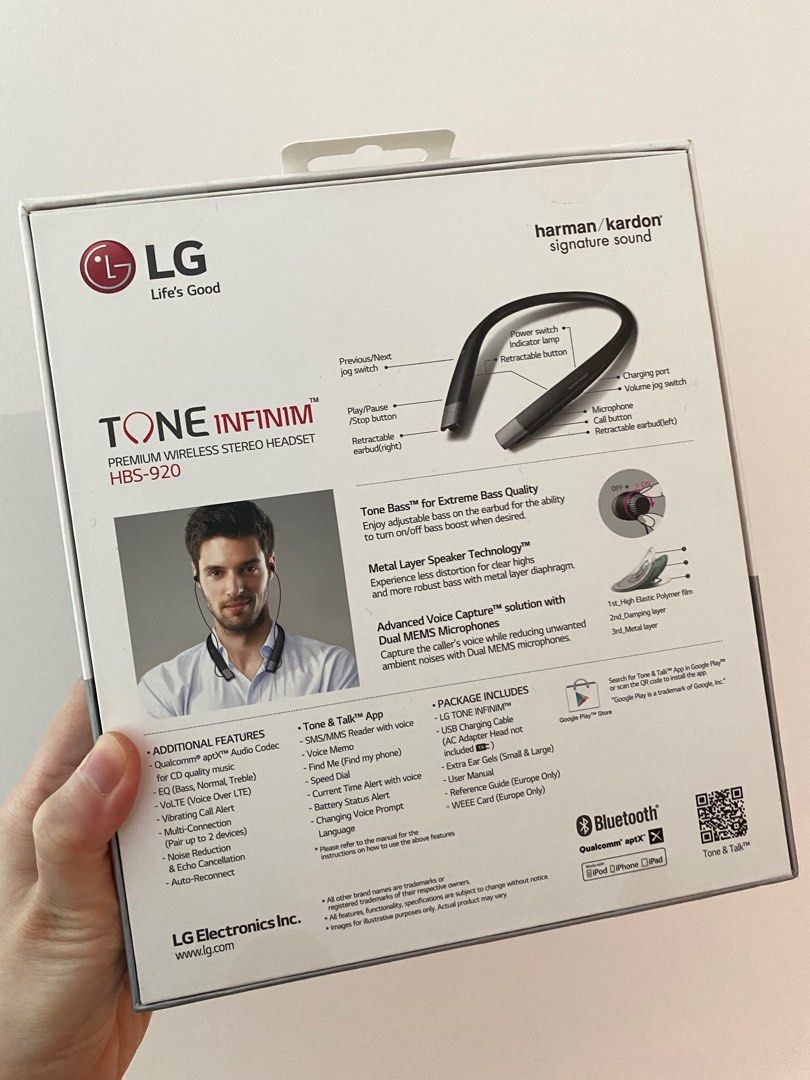 LG wireless headset, Audio, Headphones & Headsets on Carousell