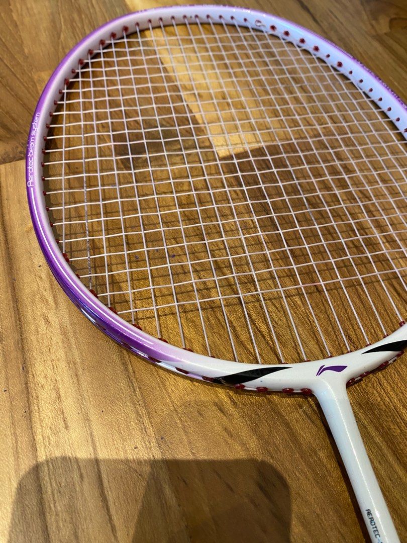 Li Ning Badminton Racket G-Force 360 Purple Super Light, Sports ...
